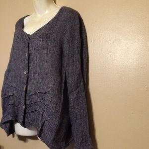 Tops | Linen Womens Top Sz L | Poshmark